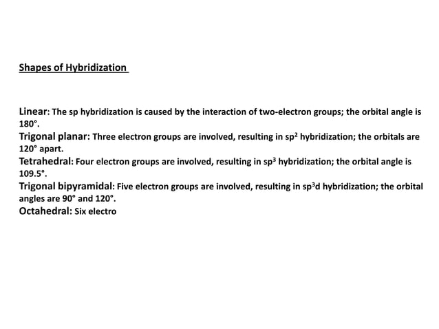 Presentation on Hybridization | PPTX