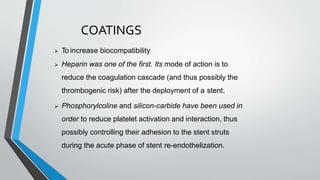 Cardiac Stents | PPTX