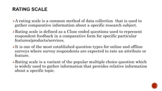 The Questionnaire (Research Instrument, Development & Analysis) | PPT