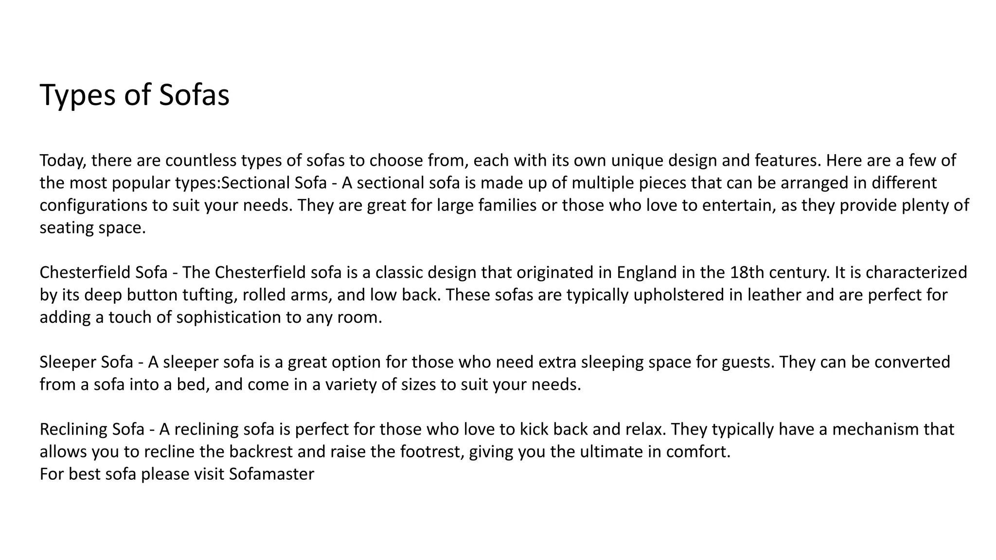 All about sofa | PPTX