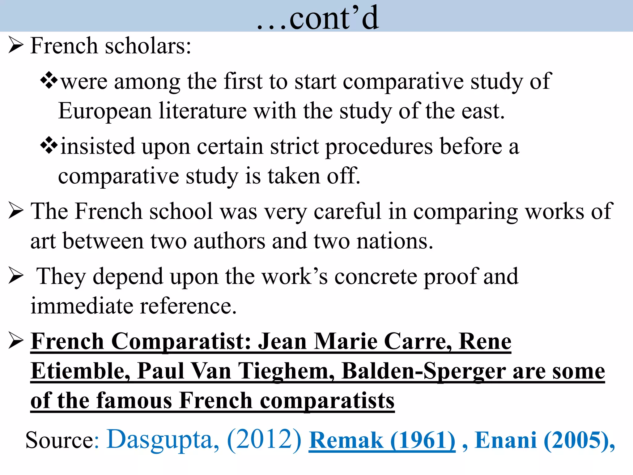 Concepts/ Definations and Function of Comparative Literature | PPTX