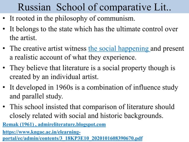 Concepts/ Definations and Function of Comparative Literature | PPT
