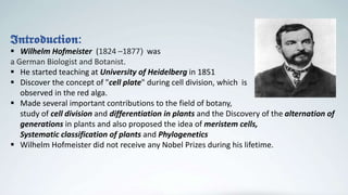 Alternation of generation and Phylogentic Trend | PPT