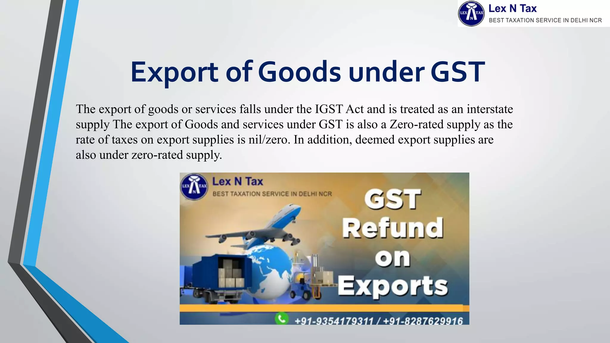 gst refund on export | PPTX