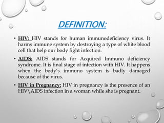 HIV\AIDS in Pregnancy | PPTX
