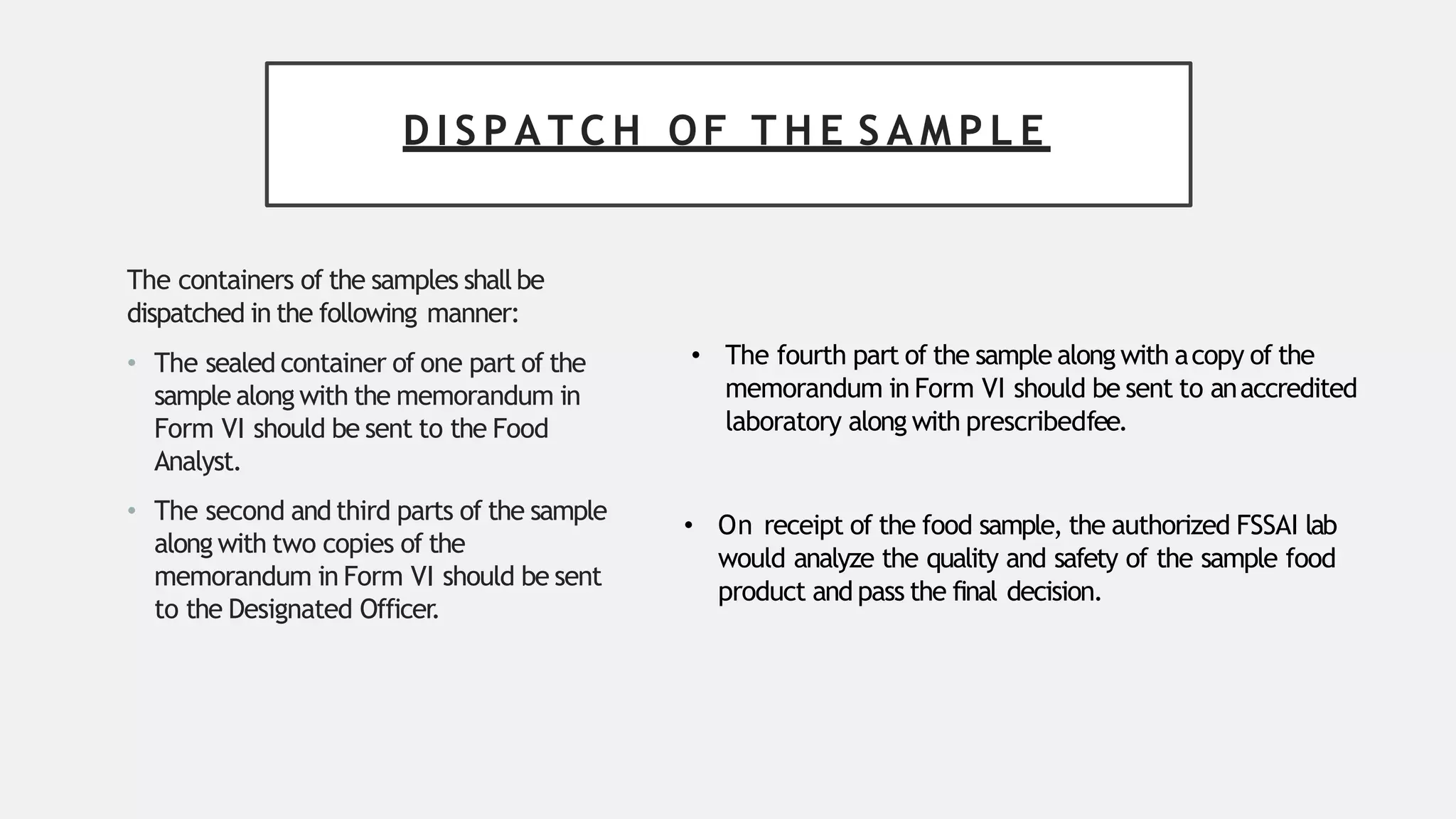 Food sampling | PPTX