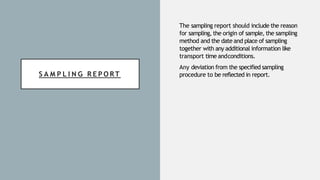 Food sampling | PPTX