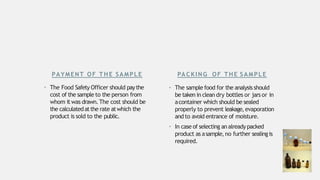 Food sampling | PPTX