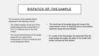 Food sampling | PPTX