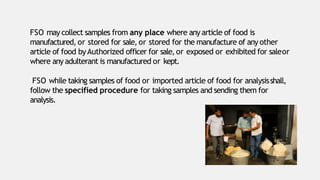 Food sampling | PPTX