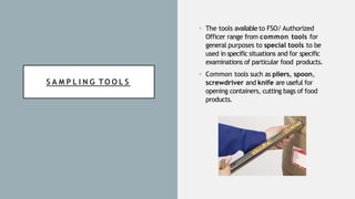 Food sampling | PPTX