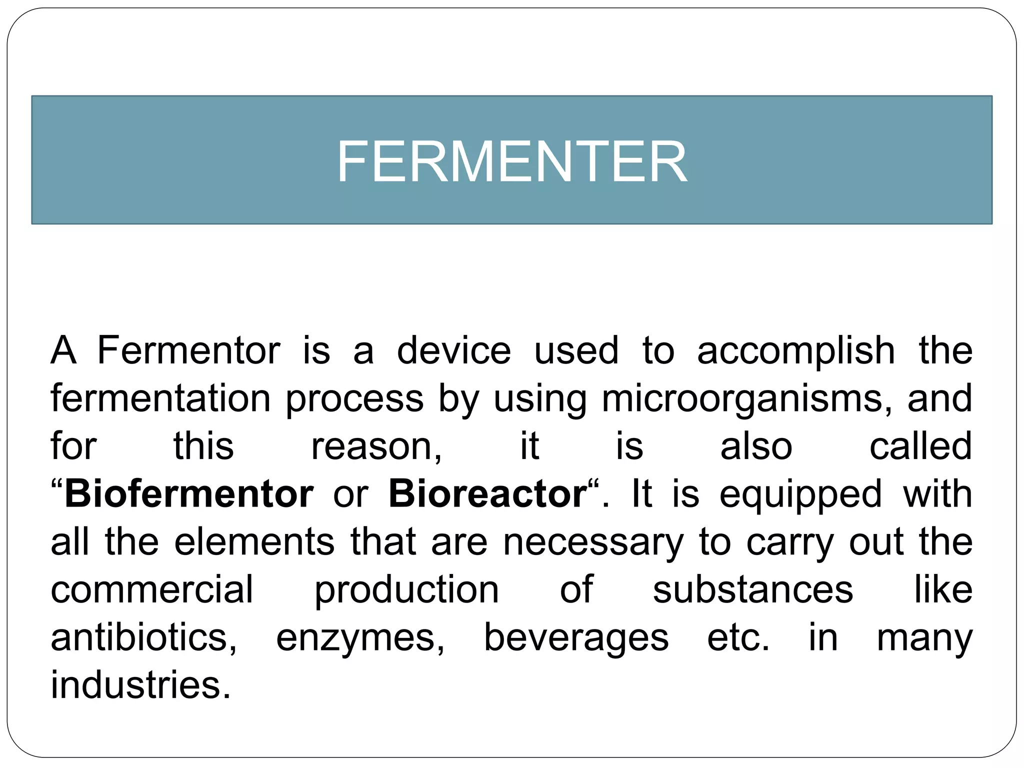 Fermenter | PPTX