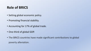Role of BRICS in Development of International Trade | PPTX | Currencies ...