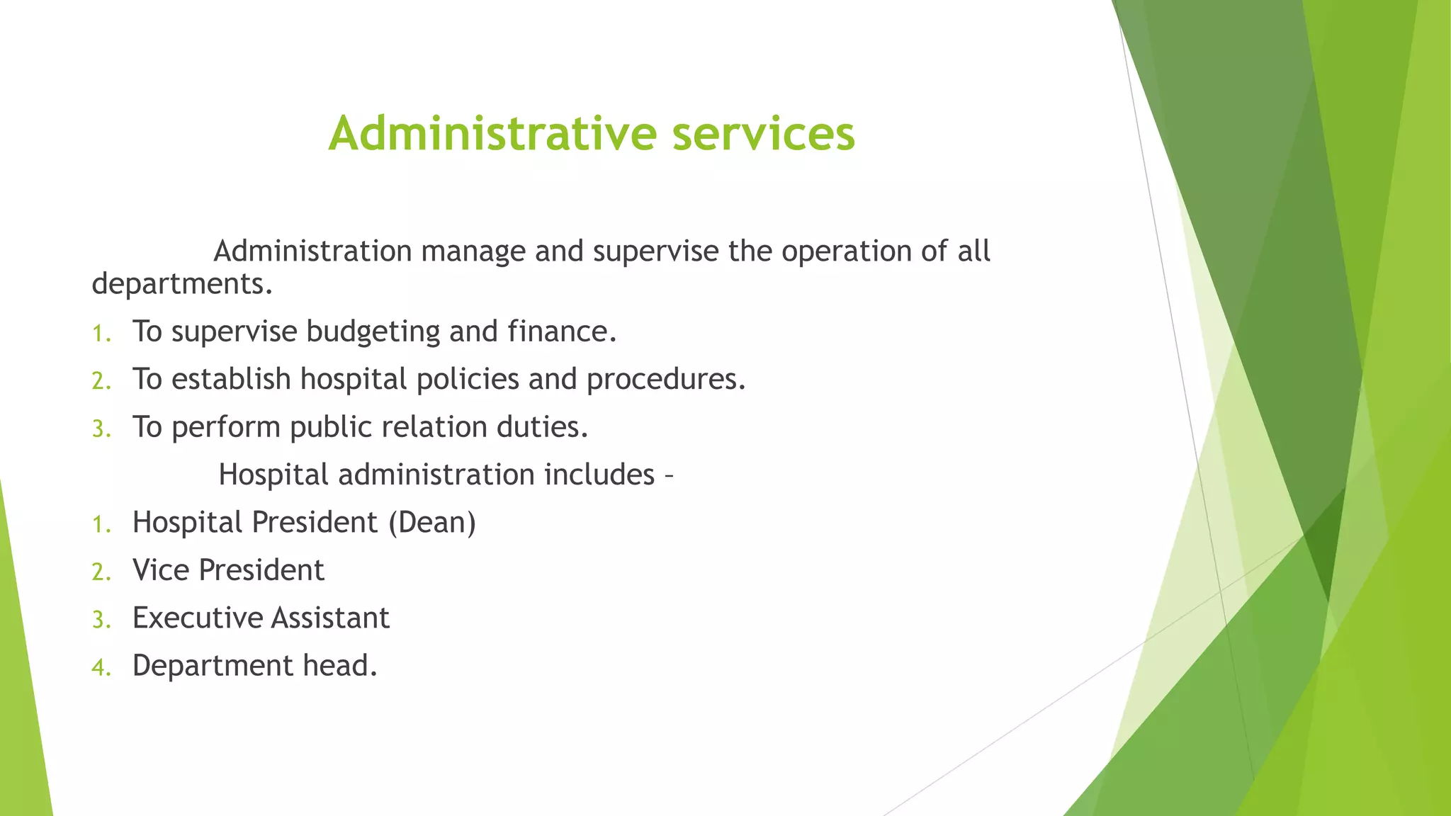 organization structure of hospital | PPTX