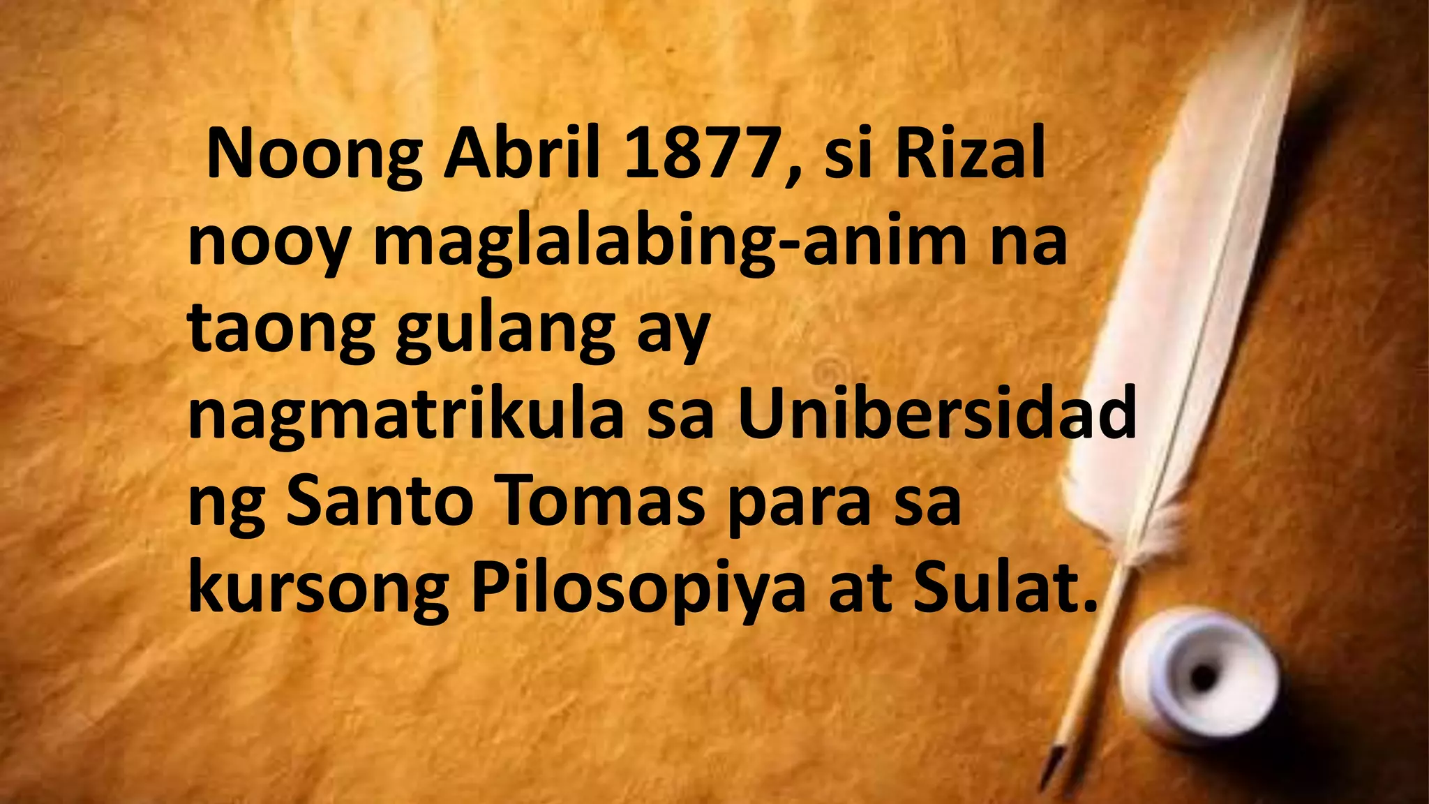 Ang Buhay ni Rizal: Kabanata 5 | PPTX