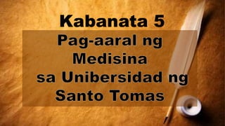Ang Buhay ni Rizal: Kabanata 5 | PPTX