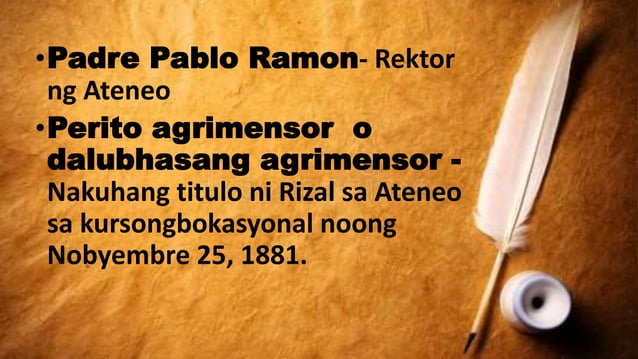 Ang Buhay ni Rizal: Kabanata 5 | PPTX