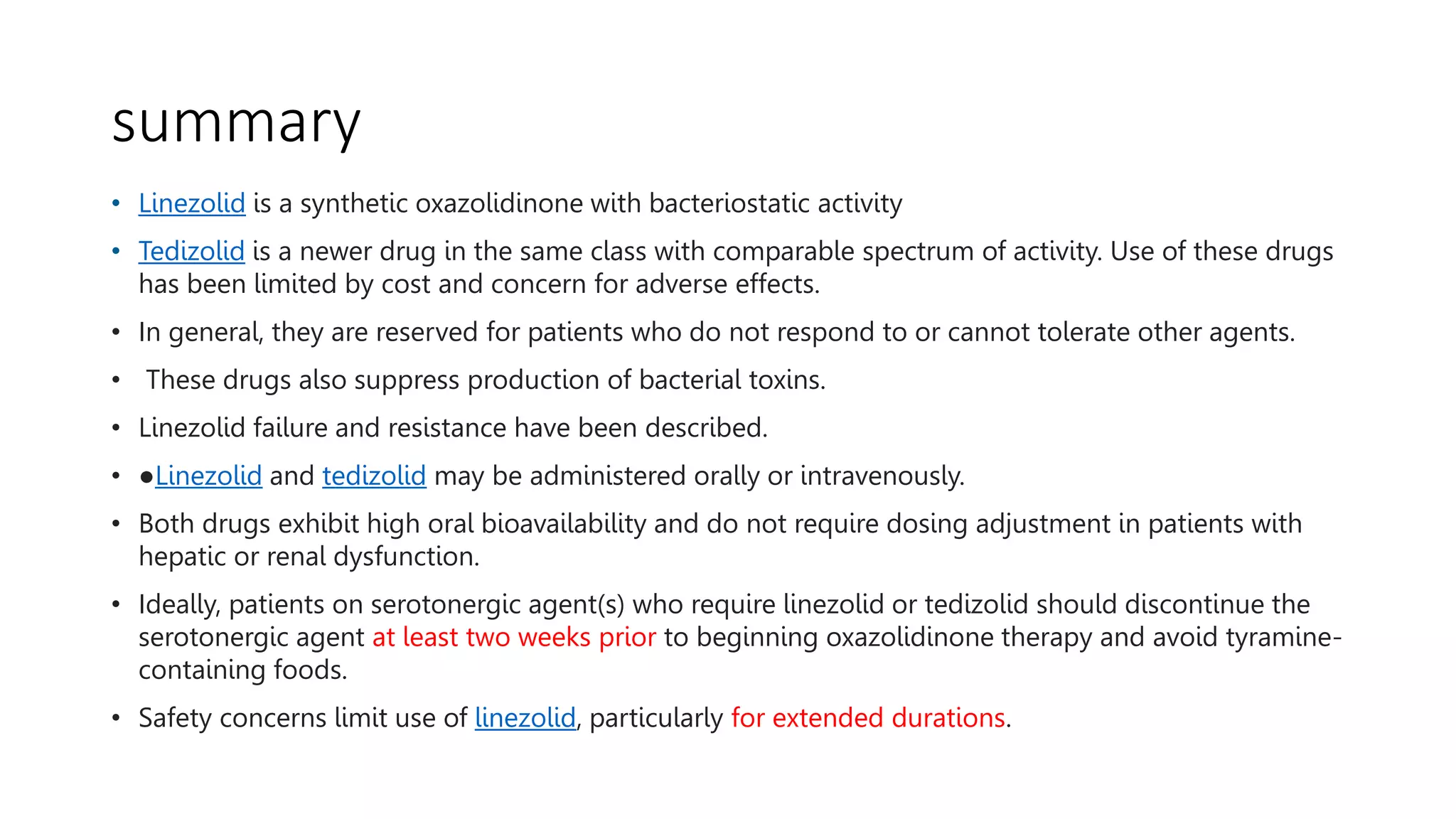update on linezolid and Tedizolid antibiotic .pptx