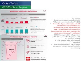 OPTUS Australia Dec 22 Results | PPTX