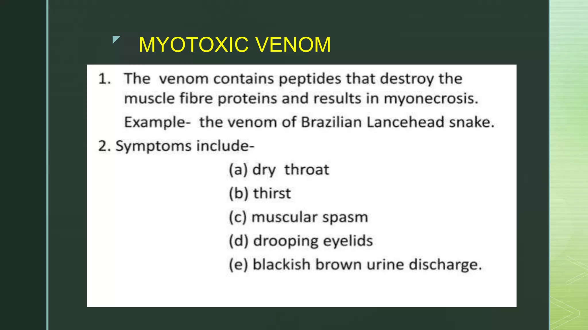 Snake venom and antivenom | PPTX