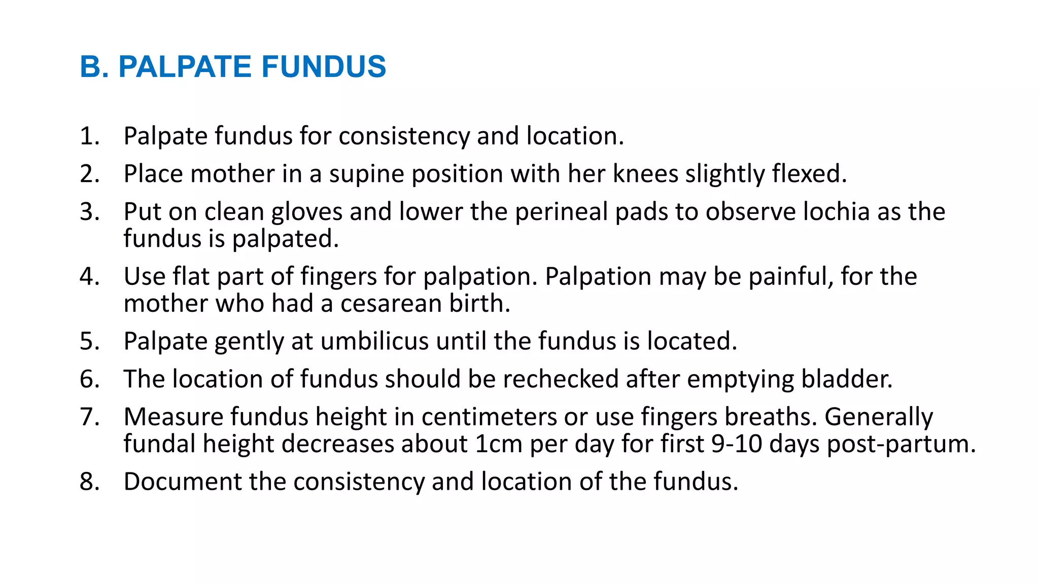 Postnatal Examination | Postnatal Assessment | PPTX