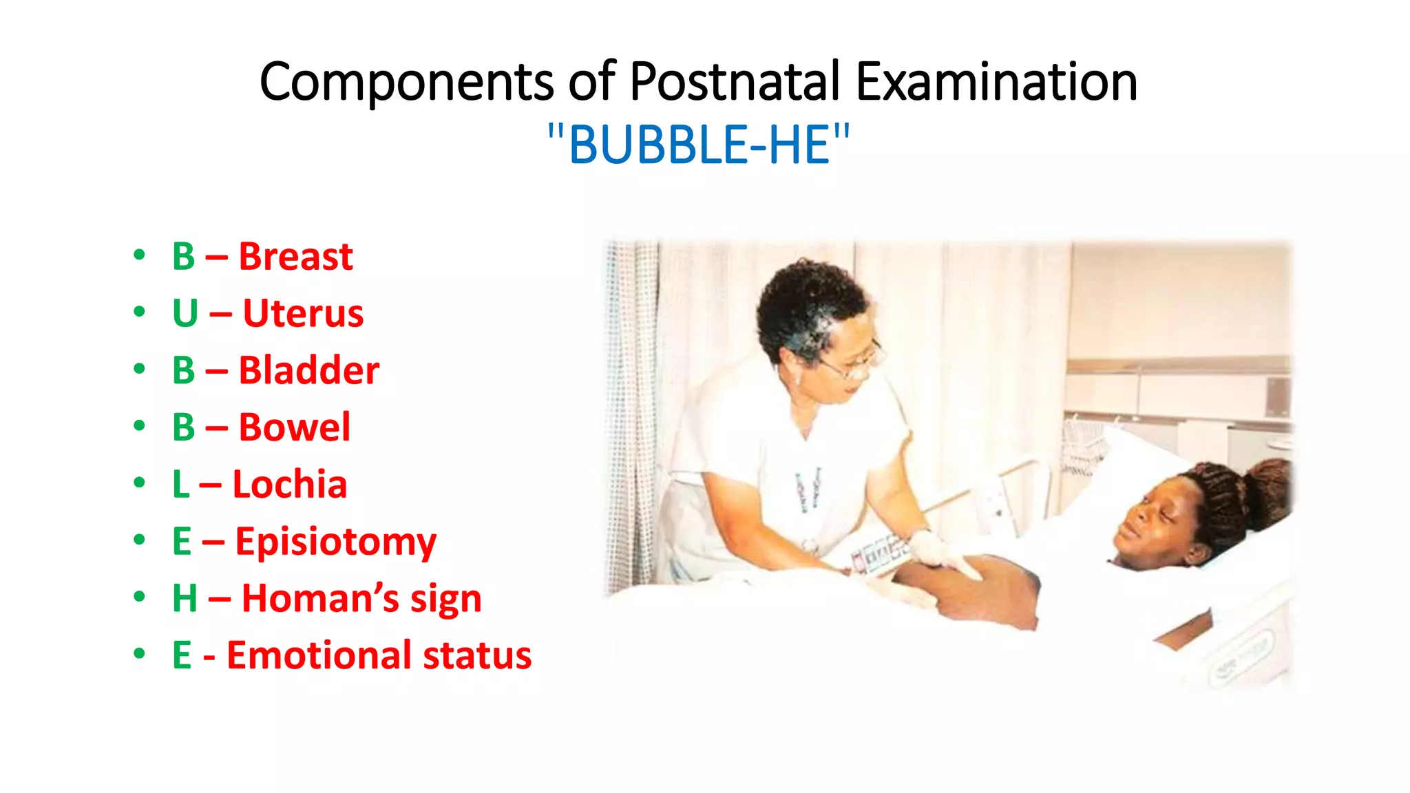 Postnatal Examination | Postnatal Assessment | PPTX