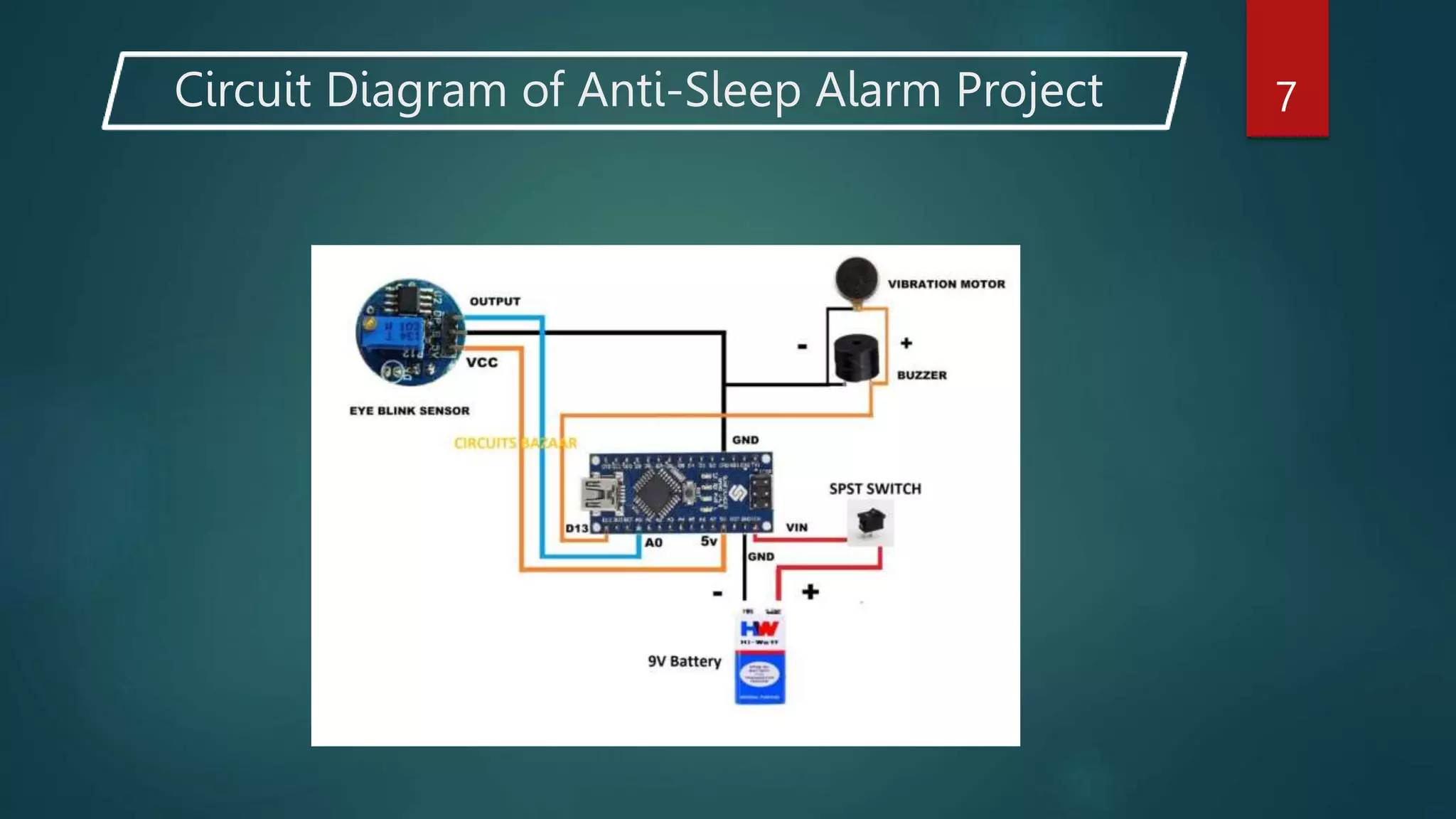Anti Sleep Alarm For Drivers Using Arduino Project Pptx