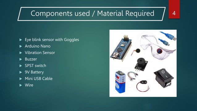 Anti sleep alarm for drivers using arduino project | PPTX