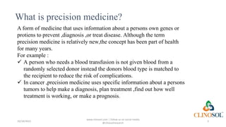 Clinical Data Management in the Era of Precision Medicine | PPTX