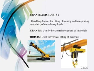 MATERIAL HANDLING AND TRANSPORTATION | PPTX