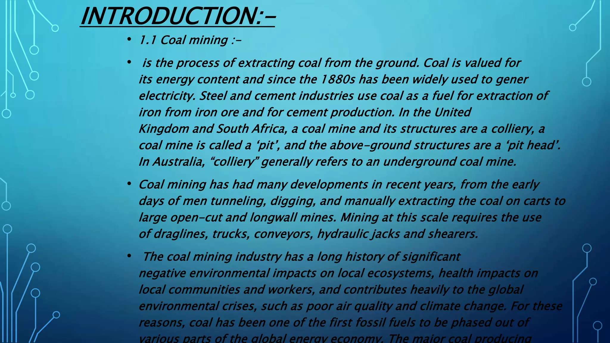 Coal Mine Presentation 1 Pptx