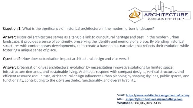 Unlock Your Architectural Potential with Our Premier Assignment Help ...