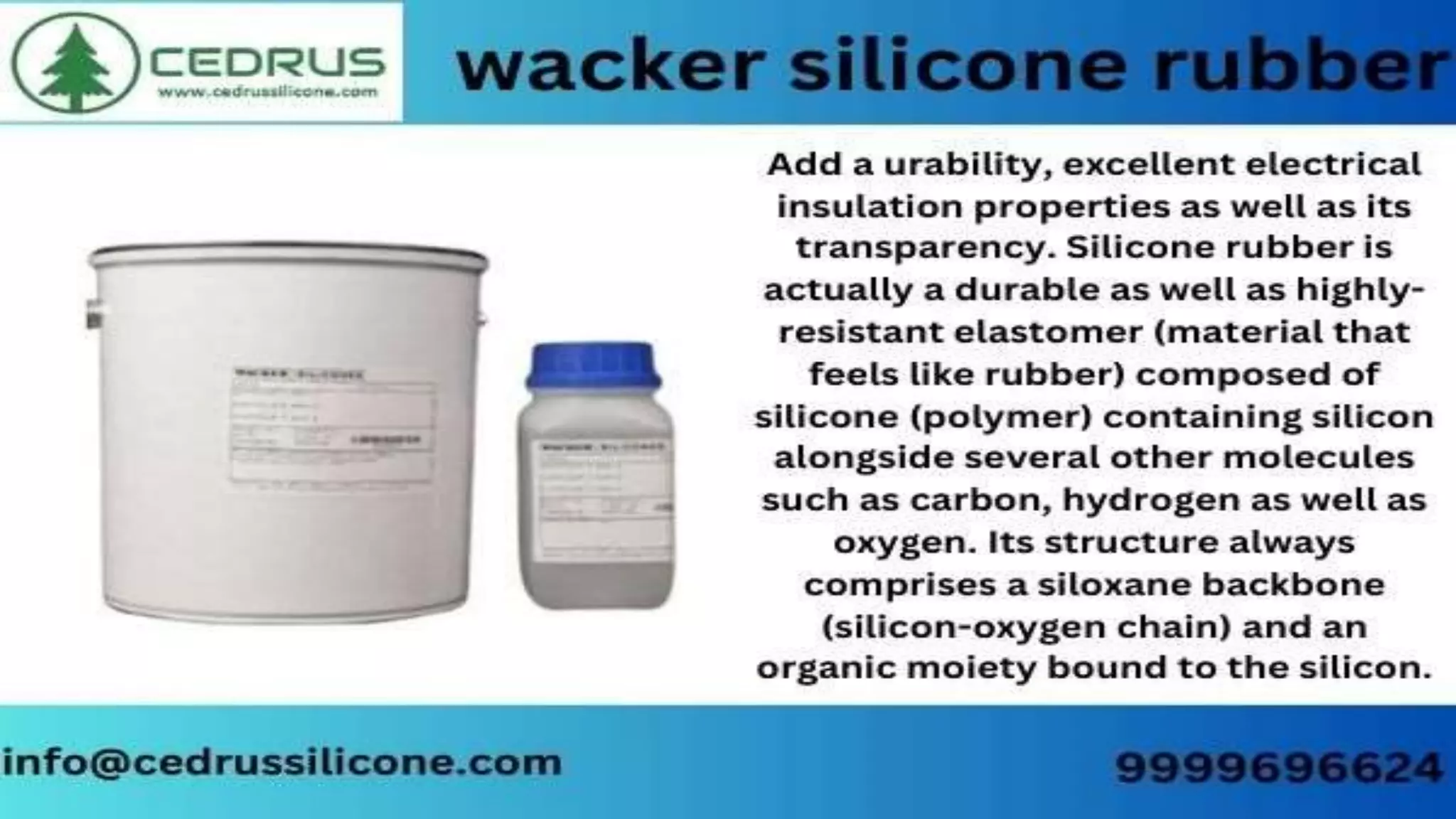 wacker silicone rubber | PPTX | Chemistry | Science