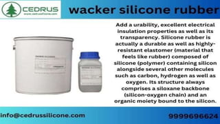 wacker silicone rubber | PPTX | Chemistry | Science