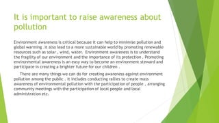 Environment protection and awareness | PDF