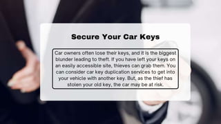 Automotive Locksmith Perth Experts Share 7 Tips For Car Security | PPT