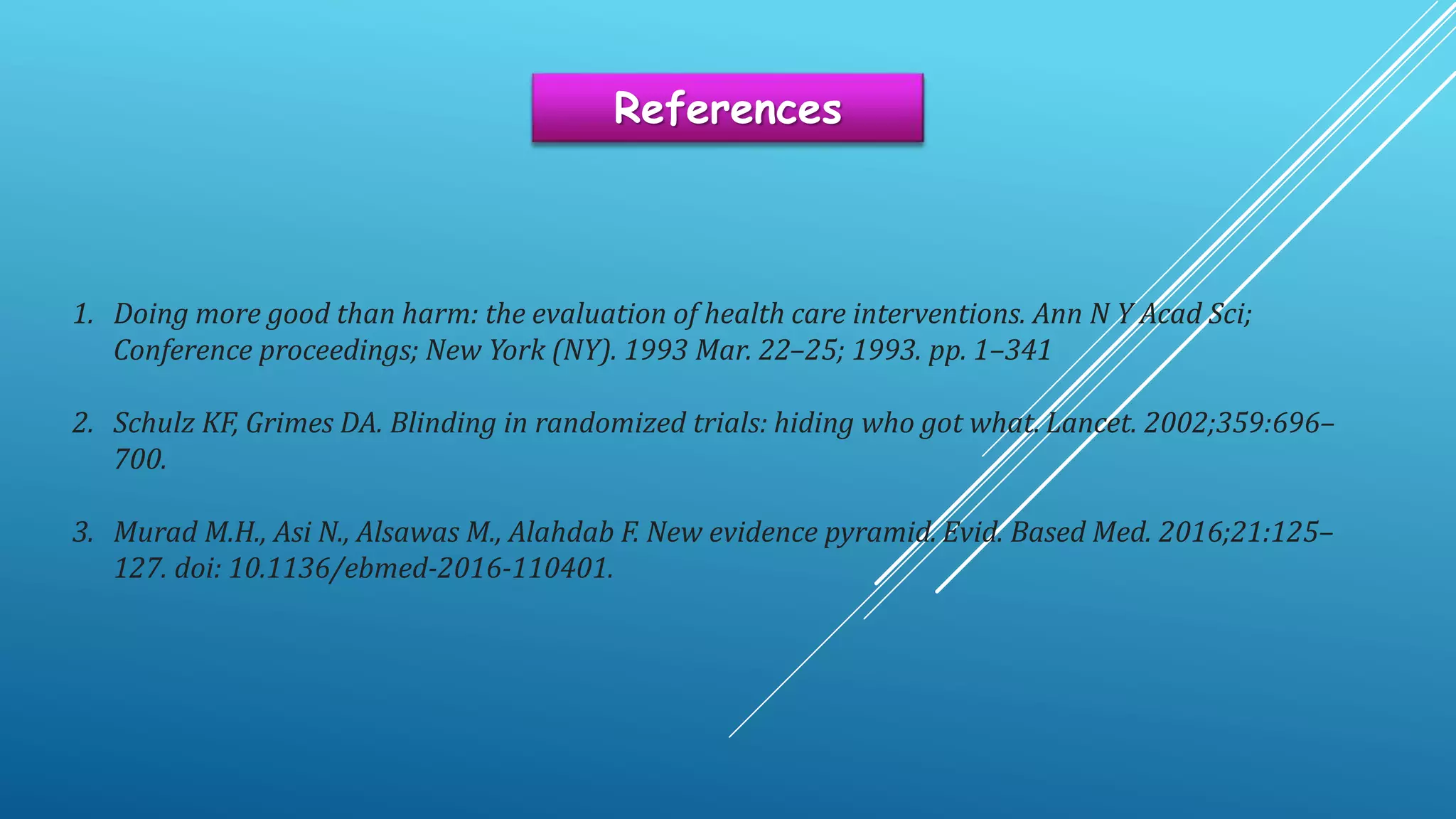 Significance of blinding techniques in clinical research | PPTX