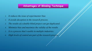 Significance of blinding techniques in clinical research | PPTX ...