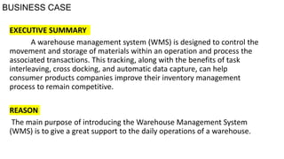 WAREHOUSE MANAGEMENT SYSTEM | PPTX