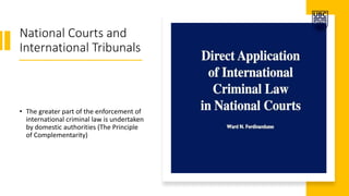 Introduction to International Criminal Law | PPTX