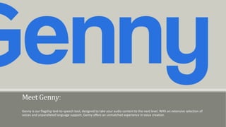 The Future of Voiceover with AI | PPT