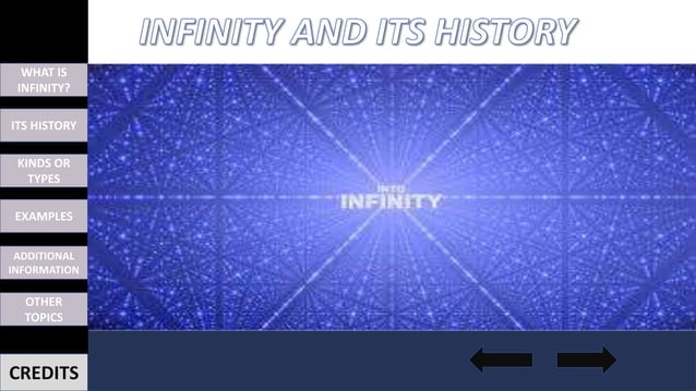 INFINITY and its history | PPT