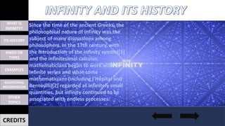 INFINITY and its history | PPT