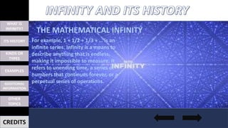 INFINITY and its history | PPT
