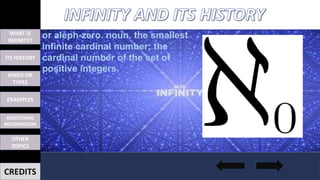 INFINITY and its history | PPT