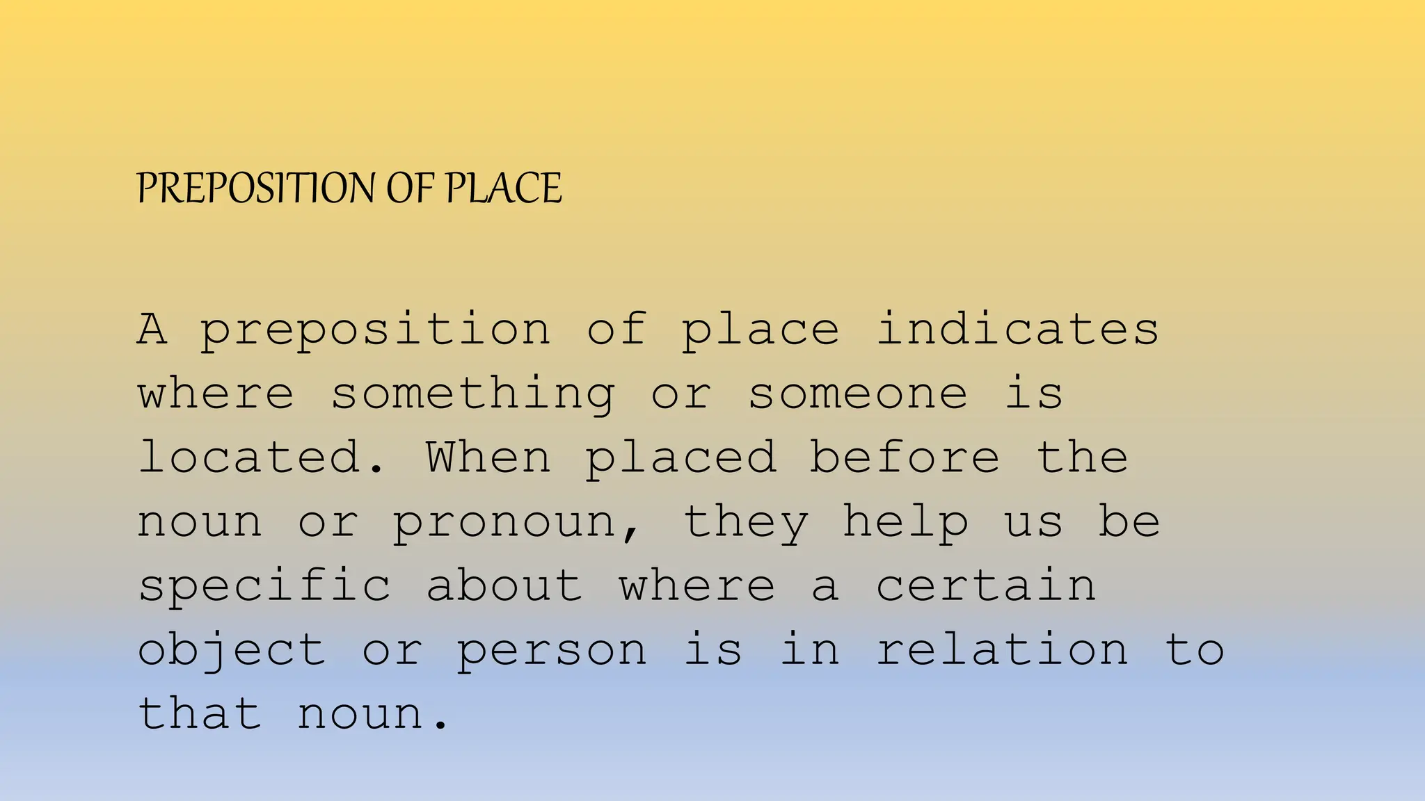 ppt presentation preposition | PPTX