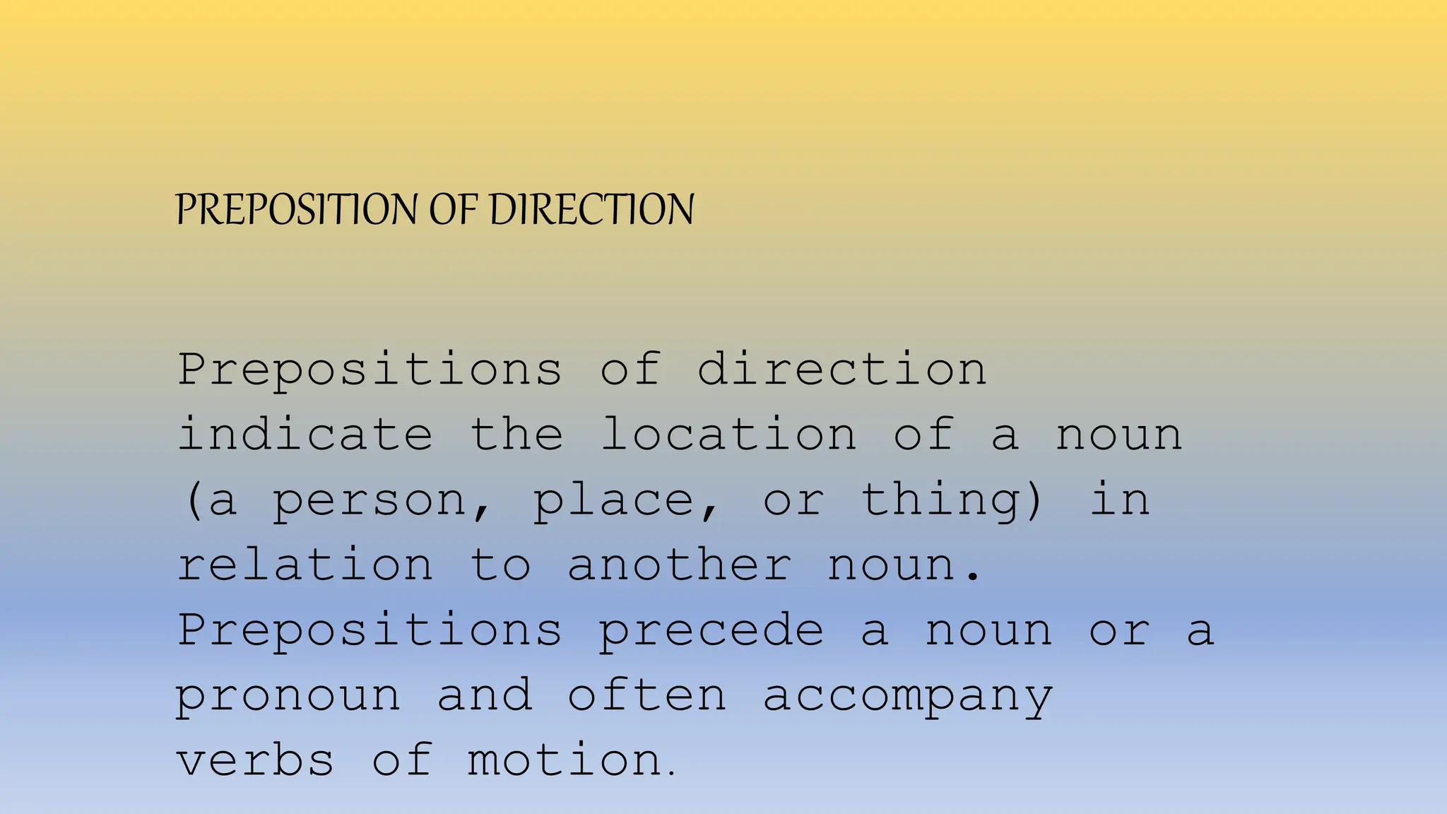 ppt presentation preposition | PPTX