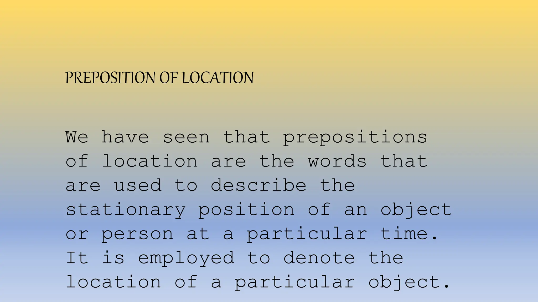 ppt presentation preposition | PPTX