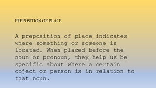 ppt presentation preposition | PPTX