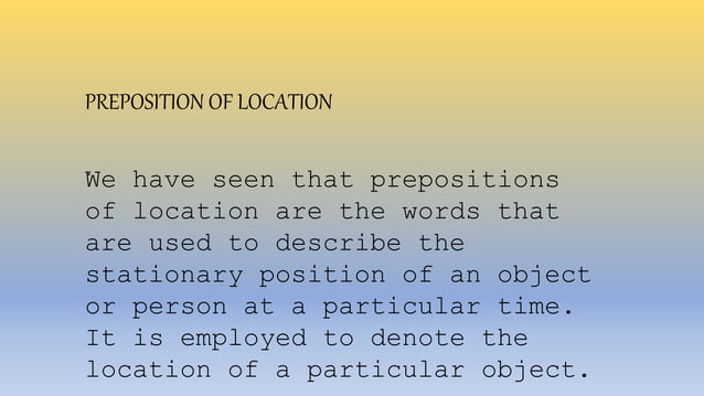 ppt presentation preposition | PPTX